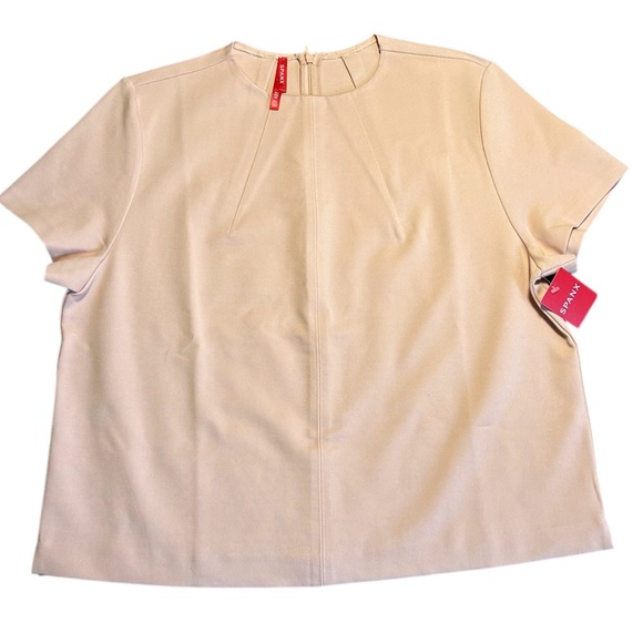 SPANX | Tops | Nwt Spanx The Perfect Funnel Top Pale Pink Womens Xl ...